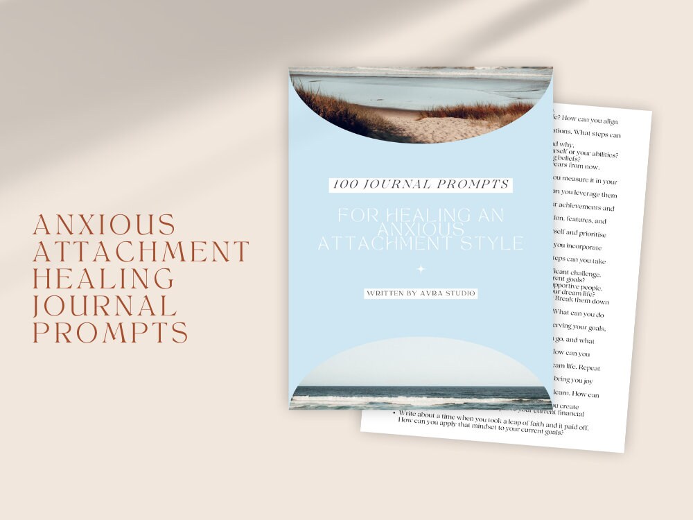 The Anxious Attachment Style Healing Journal Printable, Attachment ...