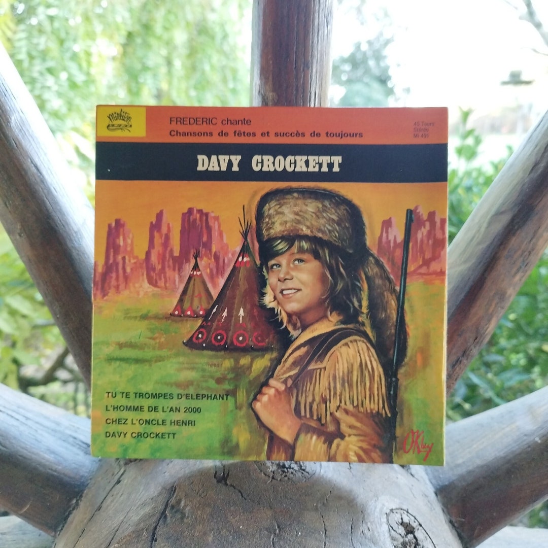 Vintage Davy Crockett Sung Frederic/45t/1977 Sound Recording/1954 TV ...