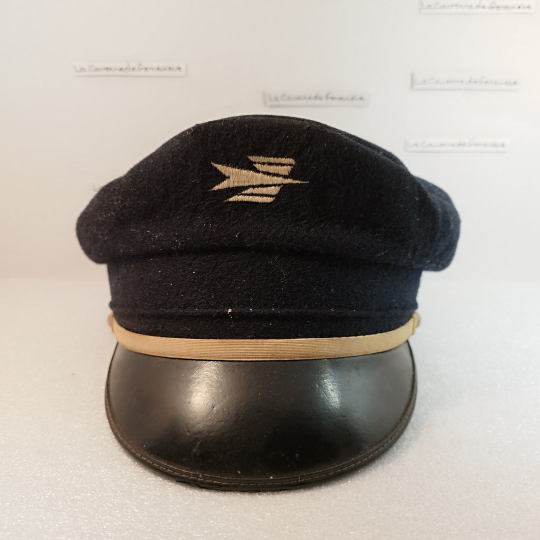 Vintage PTT Postman Cap With Embroidered Logo/scecam Berney/1977 ...