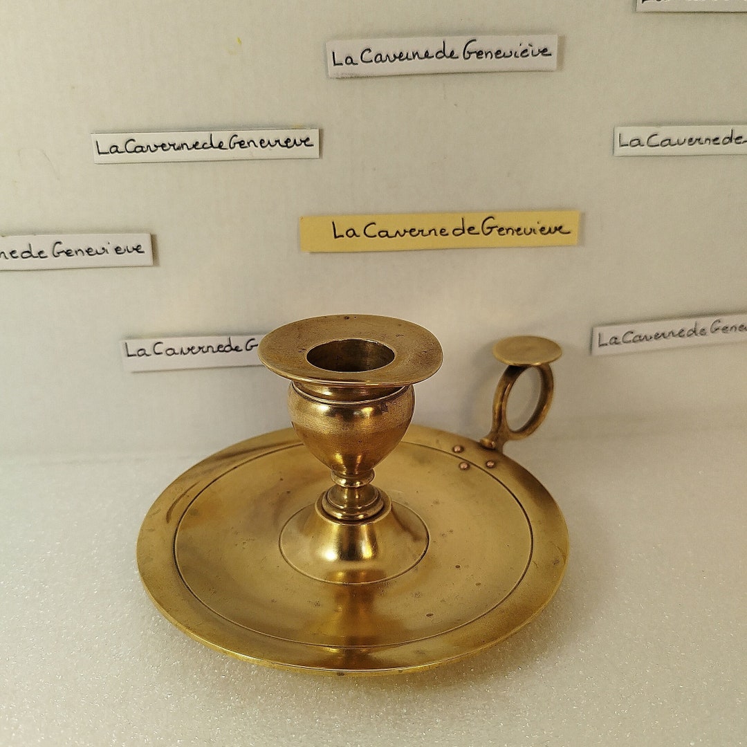 Vintage Hand Candle Holder 1900/brass/victorian Style/finger Hole ...
