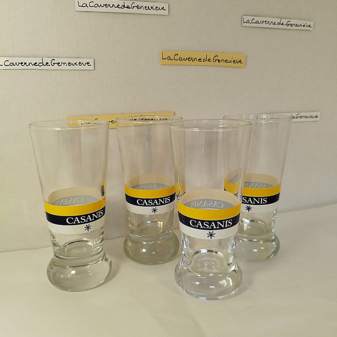 Vintage Small Aperitif Glasses Casanis Le Pastis 1960/aperitif ...