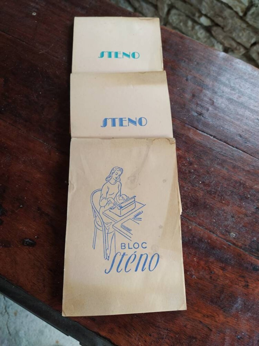 Vintage Block Steno Typist From the - Etsy