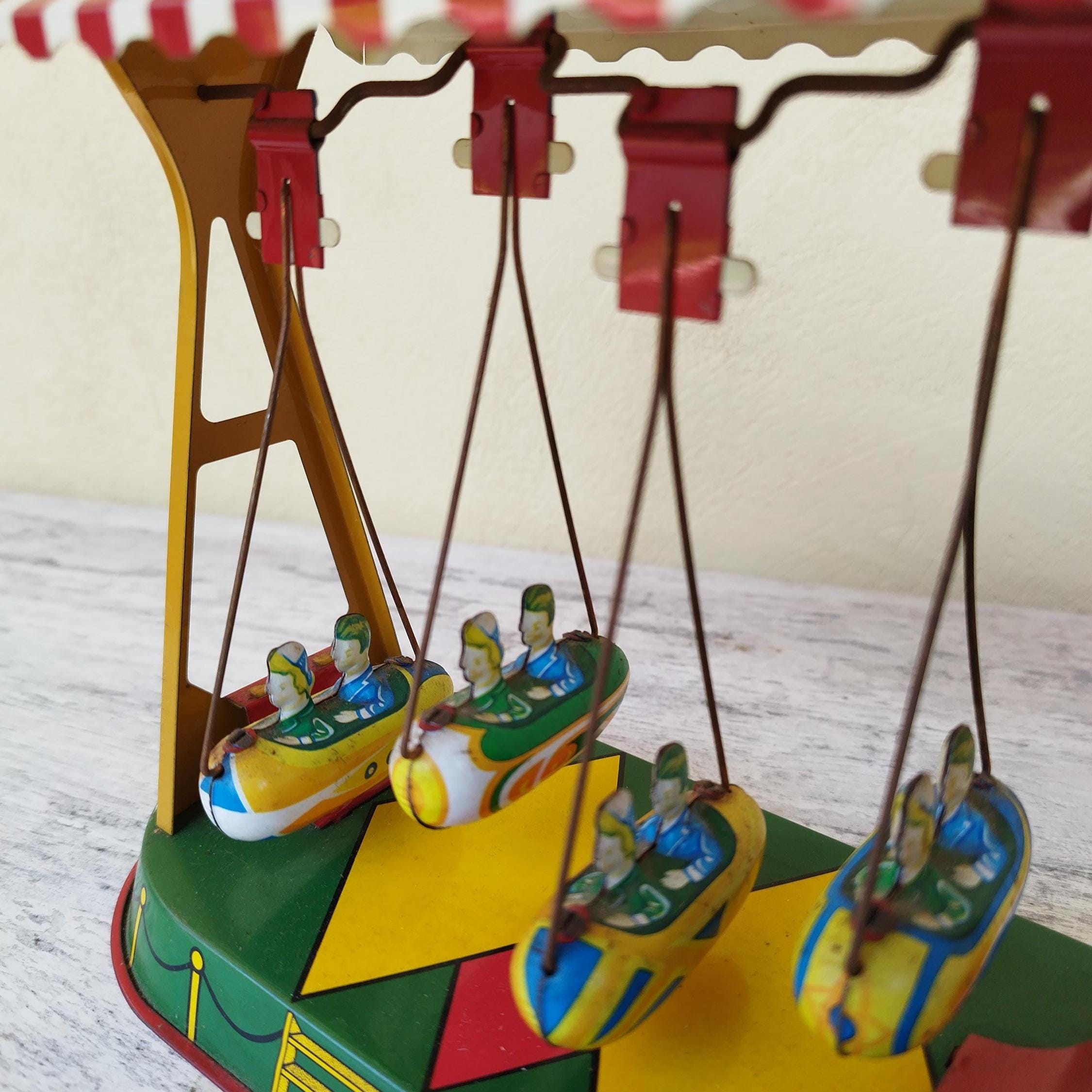 Vintage Wilesco 1950s Mechanical Steel Toy/swing/swing Chair/wind-up ...