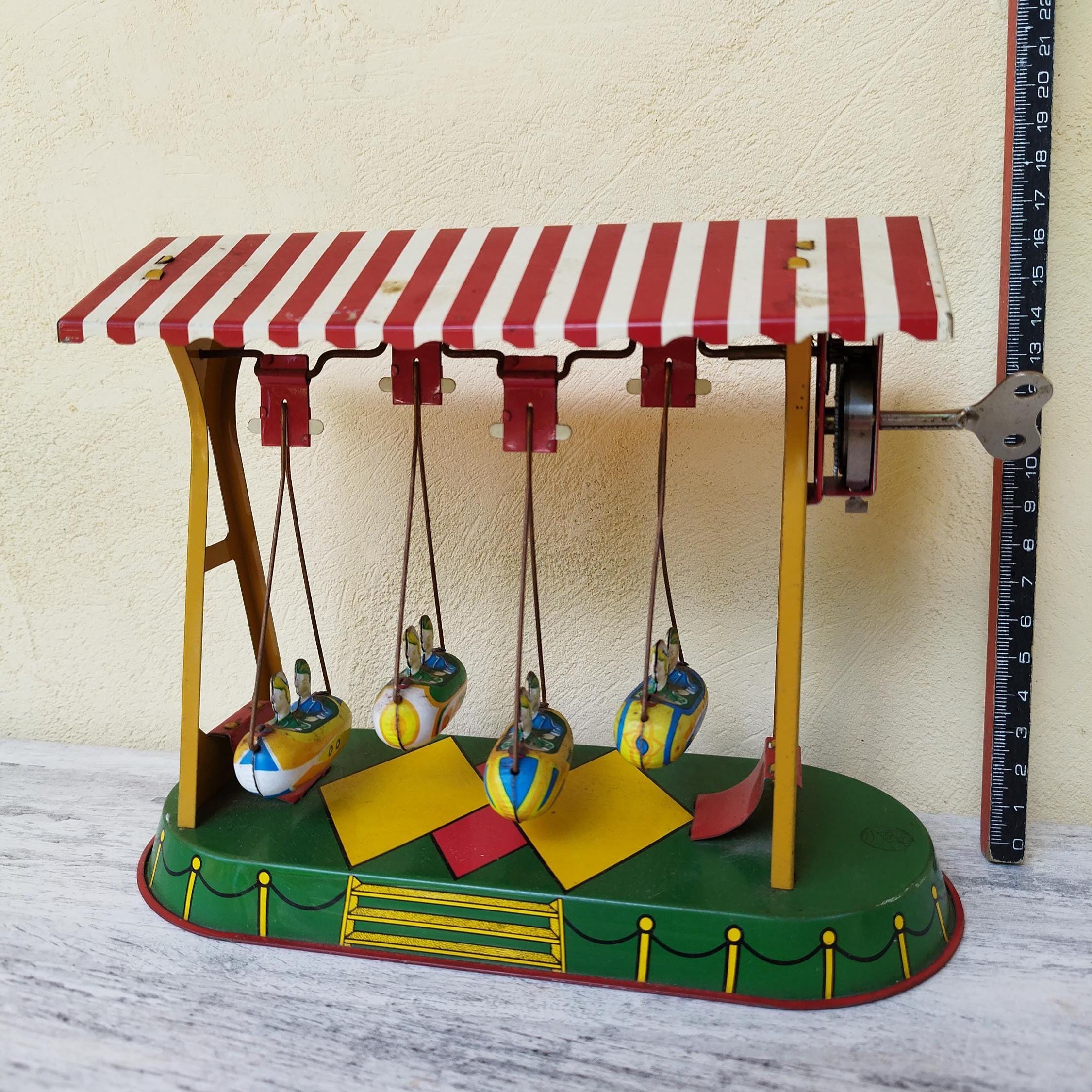Vintage Wilesco 1950s Mechanical Steel Toy/swing/swing Chair/wind-up ...