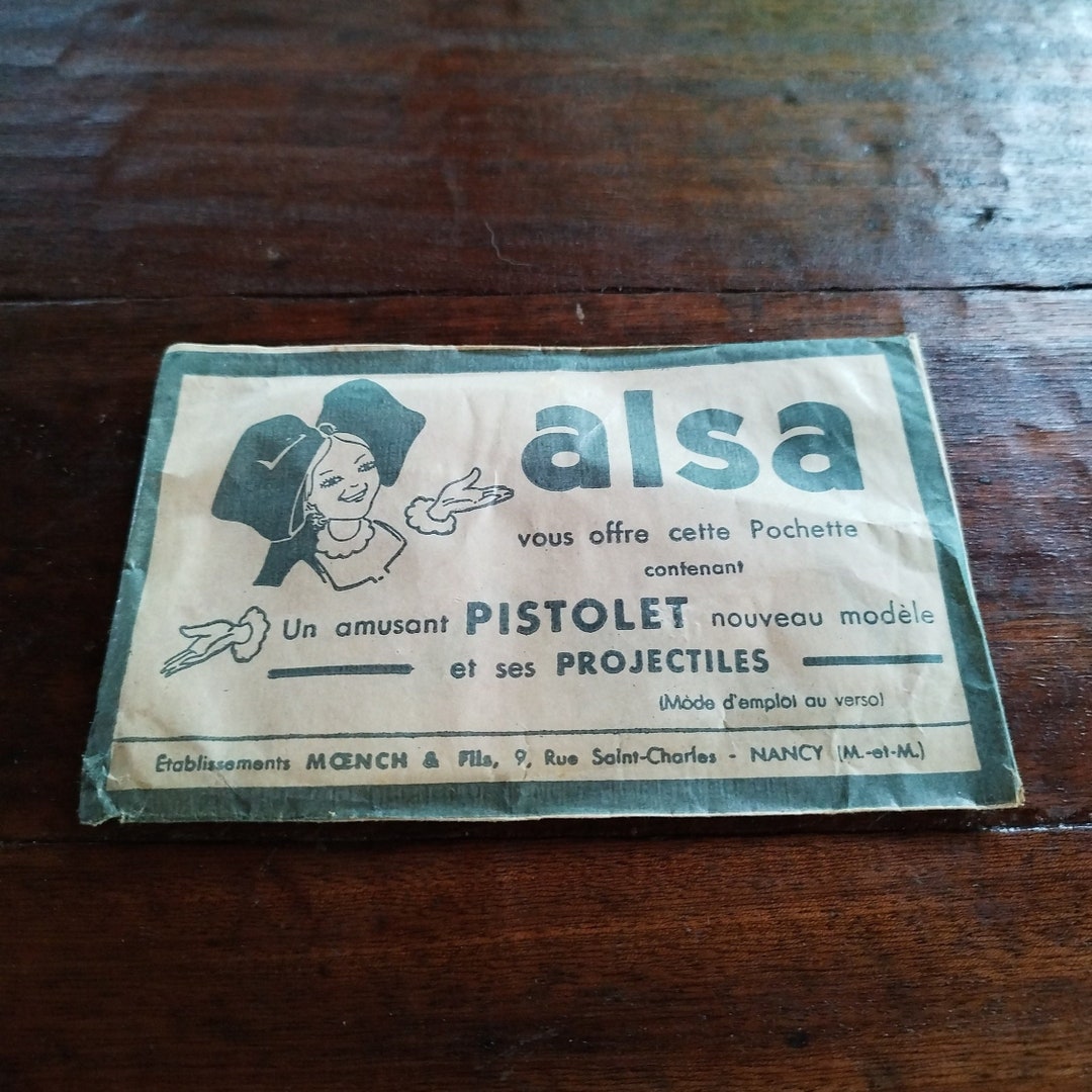 Vintage ALSA Advertising Item, Paper and Cardboard, Complete ALSA Brand ...