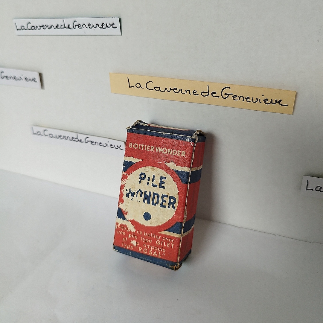 Vintage Wonder Box Type Micro 1950/miniature Flashlight/red and Blue ...