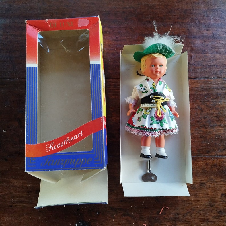 Vintage Dancing Doll Mechanical Doll Luxury Automaton Tanzpuppe ...