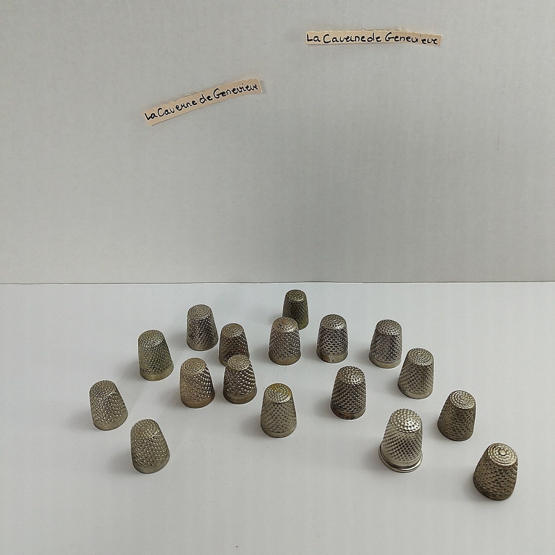 Vintage Old Brass Thimbles/reusable Fingertip/sewing Accessory/finger ...