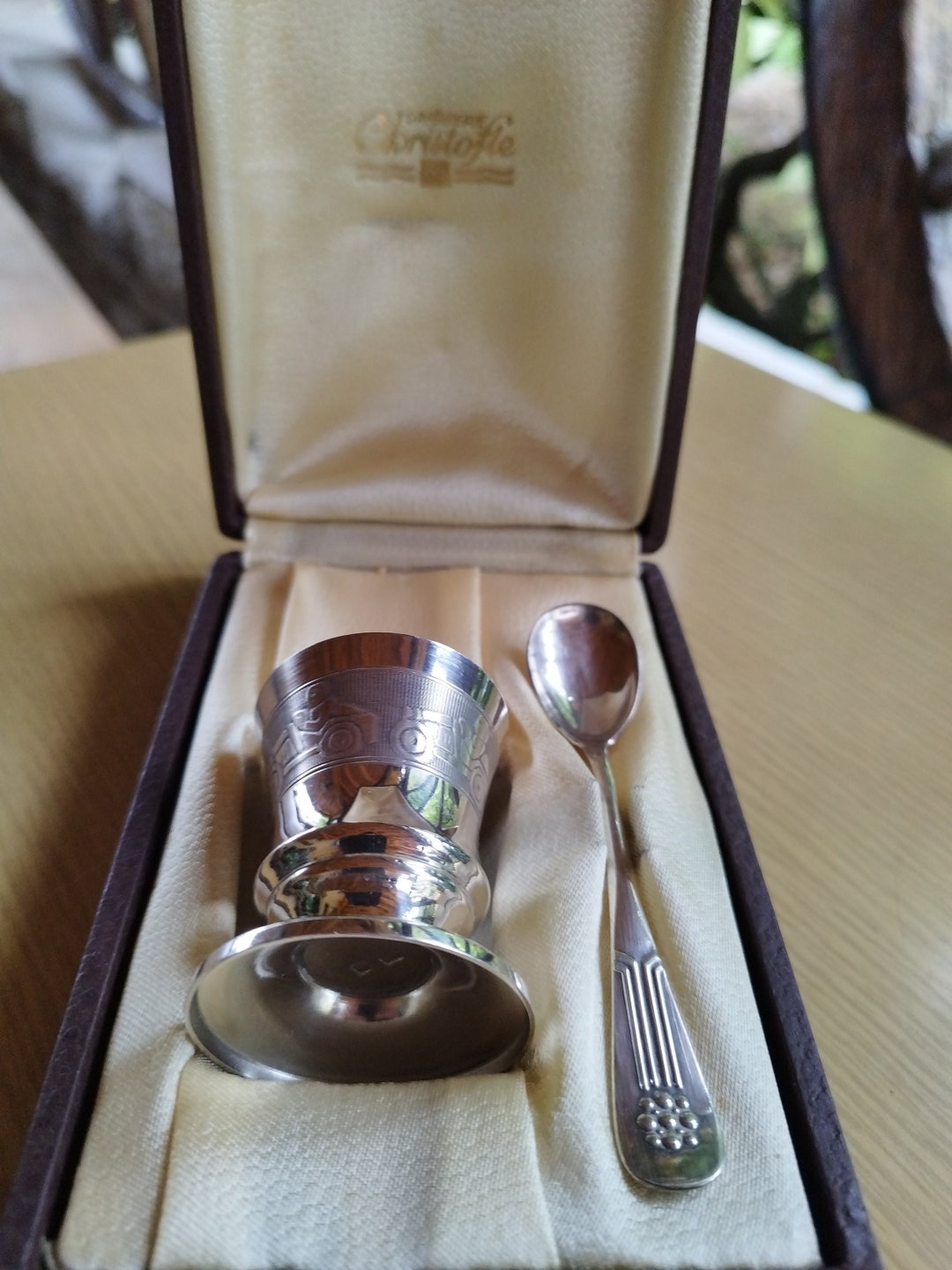 Vintage Box Birth Baptism Boy Christofle Goldsmith Quality Decorated ...