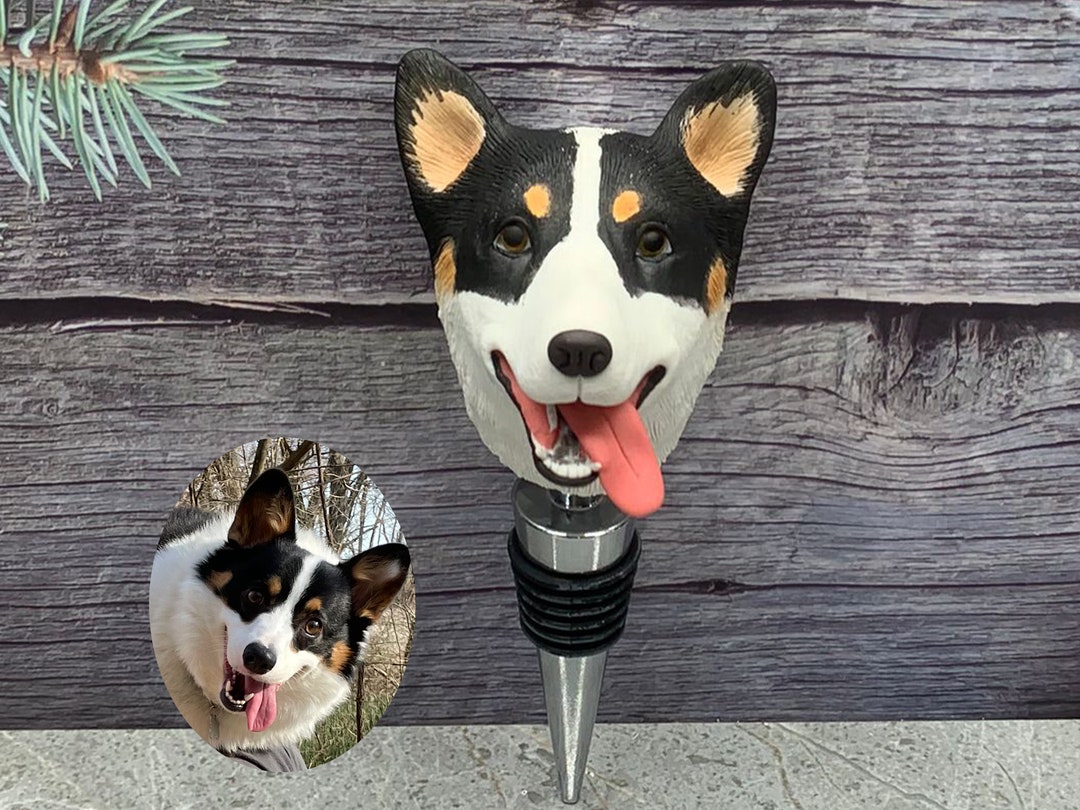 Custom Polymer Clay Wine Stopper – Personalized Pet Portrait Wedding ...