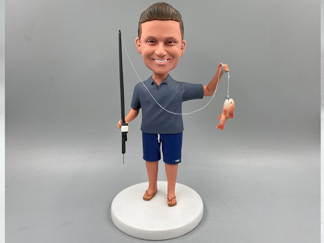 Custom Fishing Bobblehead Gifts, Custom Fisherman Bobblehead Gifts ...