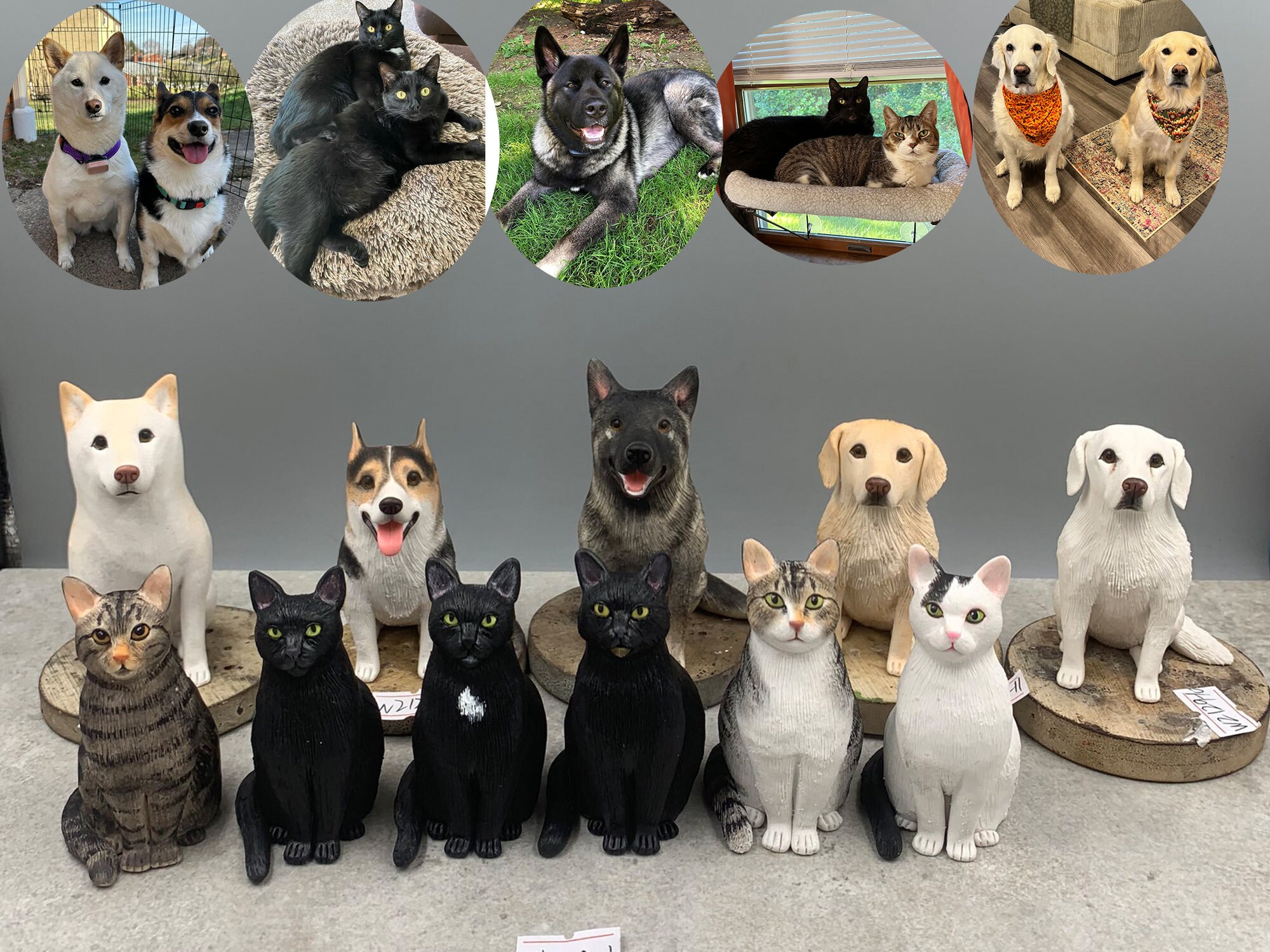Personalized Pet Statue, Custom Cat Figurine, Dog Birthday Gift - Etsy