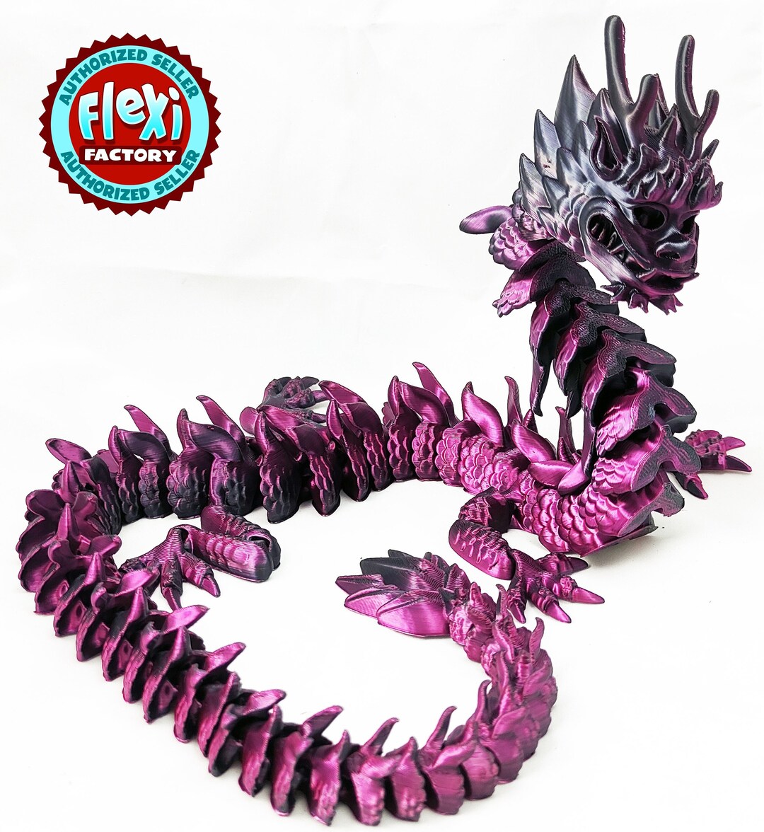 Flexi Imperial Dragon 3D Printed Articulated Flexible Toy - Etsy