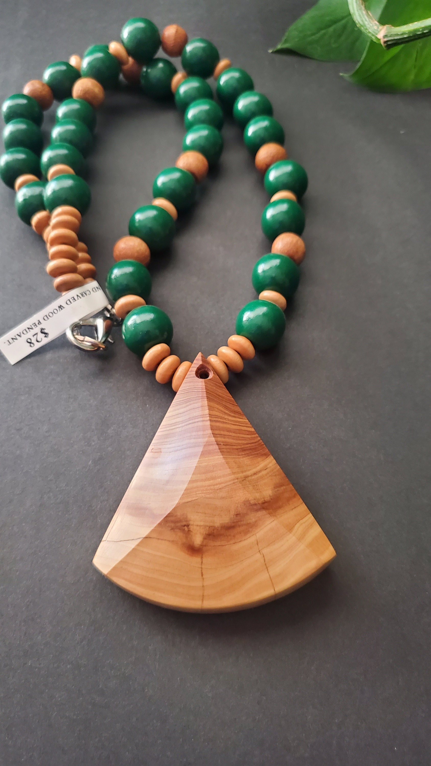 Honey Hulk Wood Necklace - Etsy