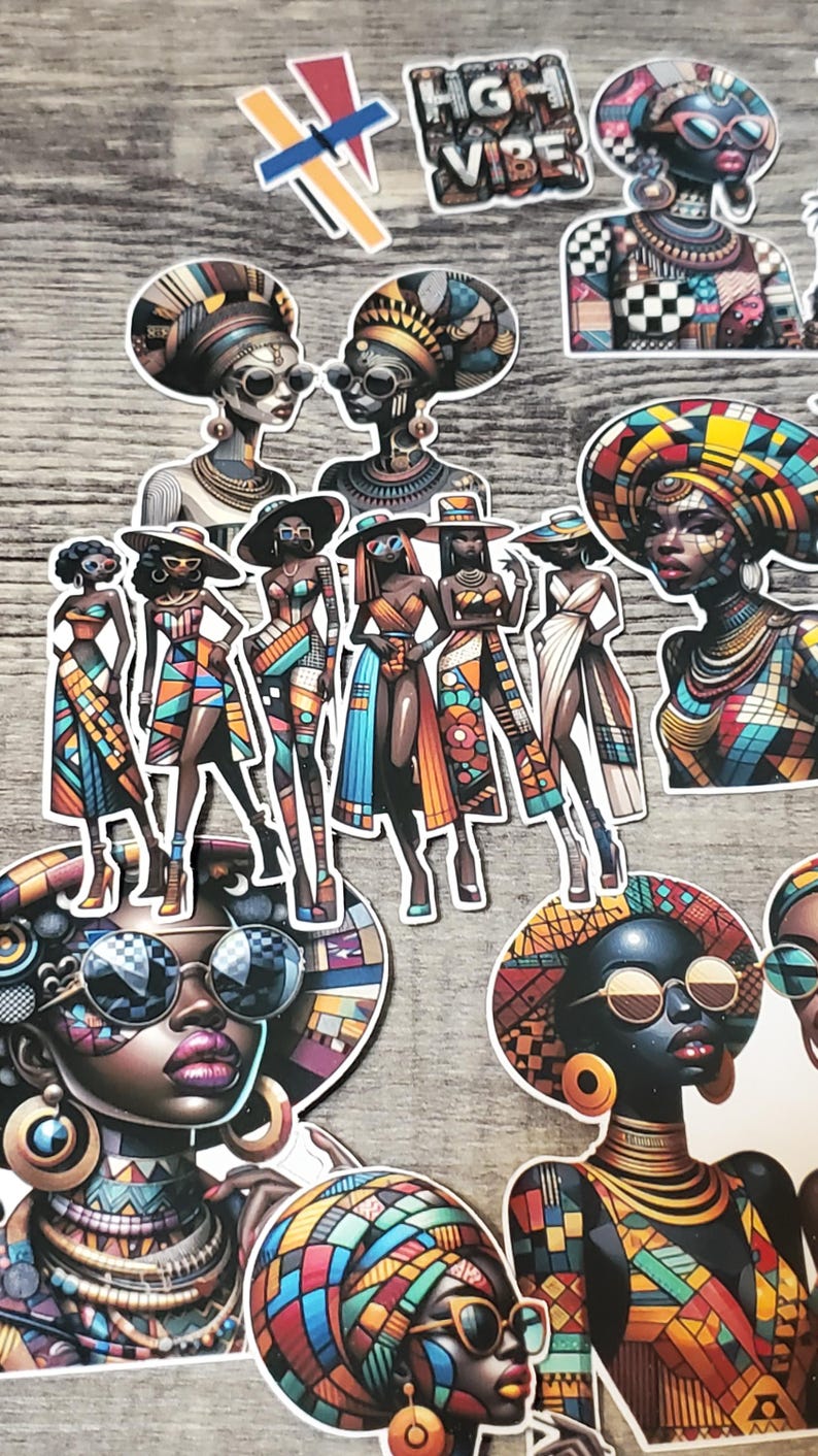 Afro Cubism Melanated Indigenous African American Black Woman Vinyl ...