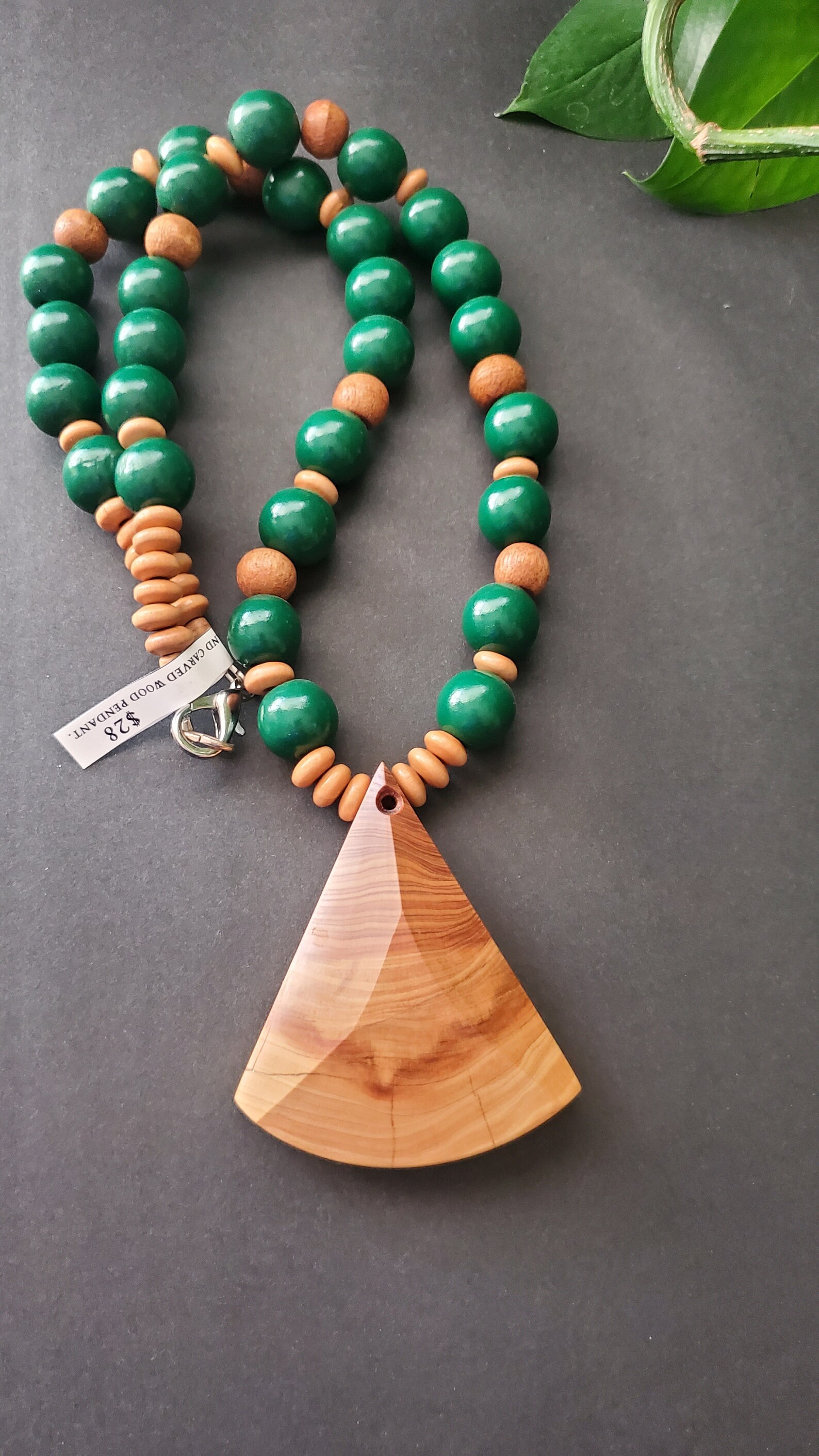 Honey Hulk Wood Necklace - Etsy