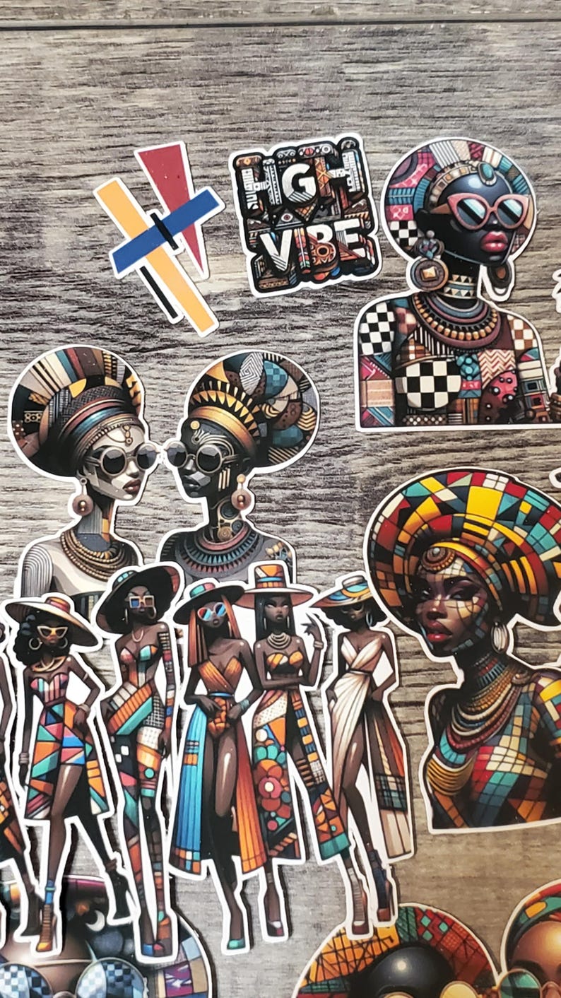 Afro Cubism Melanated Indigenous African American Black Woman Vinyl ...