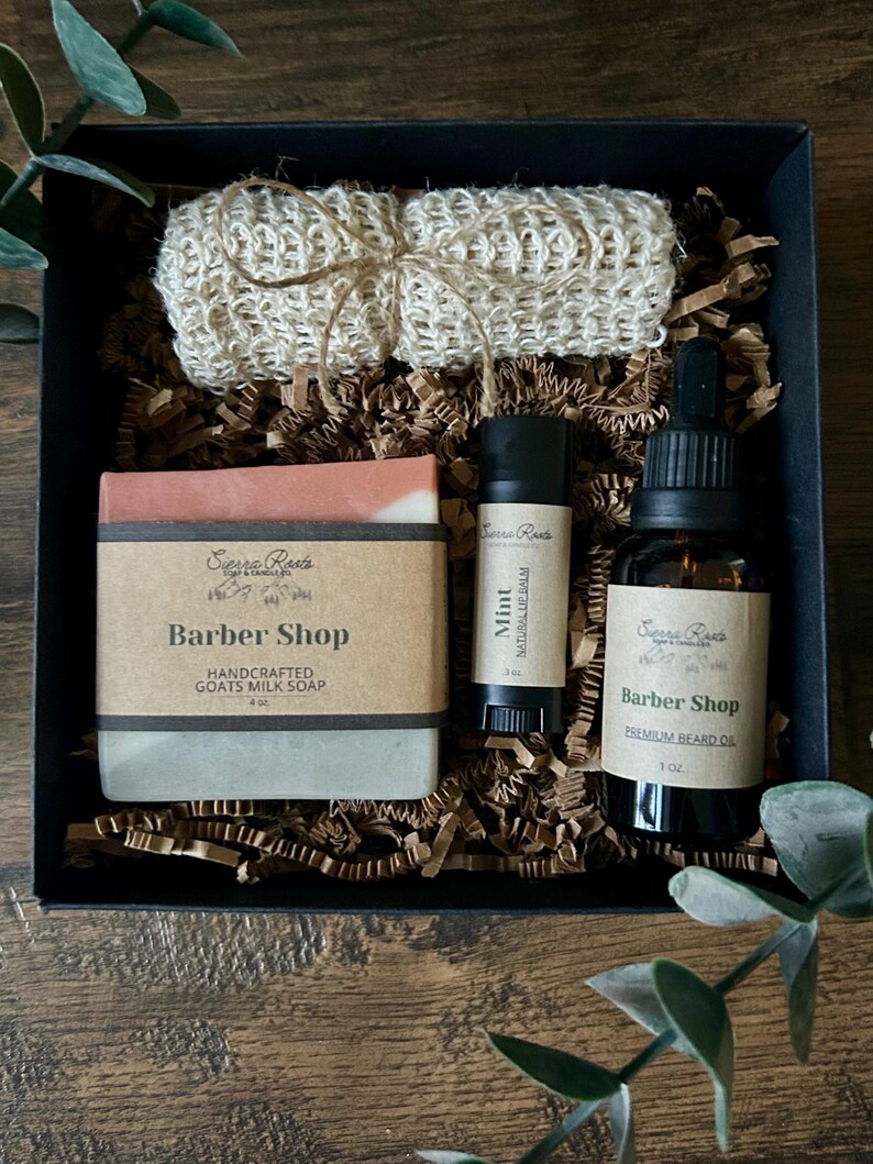 Gift Box for Him - Goat’s Milk Soap Set - Men’s Gift Set - Etsy