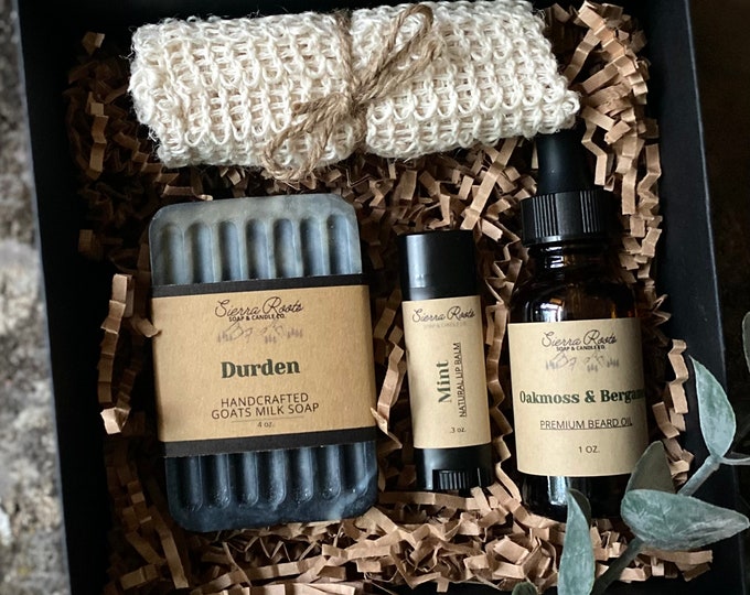 Gift Box for Him - Goat’s Milk Soap Set - Men’s Gift Set - Etsy