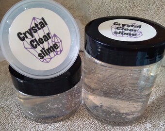 Thick Crystal Clear Slime Thick Glossy Slime for Kids - Etsy