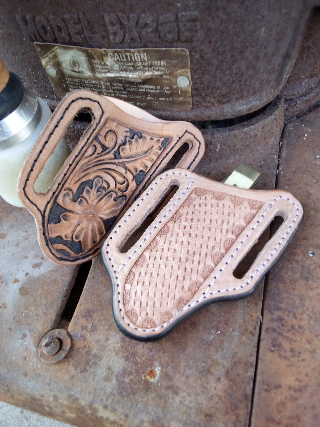 Leather Knife Sheath Knife Sheath Tooled Knife Sheath Custom Knife ...