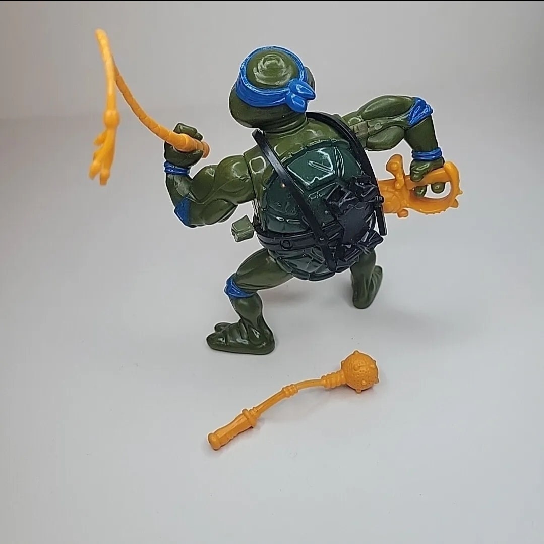 Vintage TMNT Ninja Turtles 1990 Sword Slicin Leo Wacky Action Leonardo ...