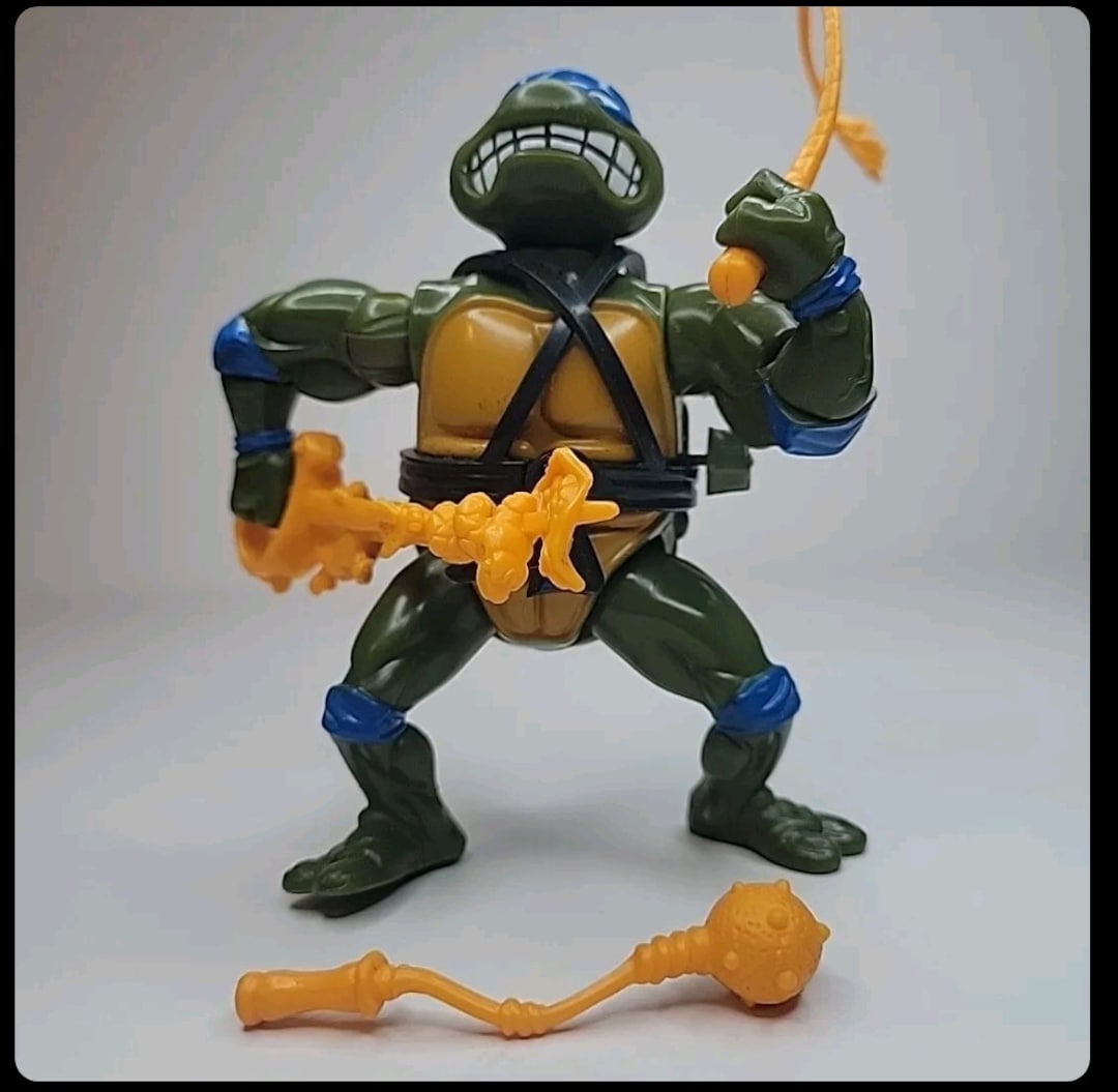 Vintage TMNT Ninja Turtles 1990 Sword Slicin Leo Wacky Action Leonardo ...