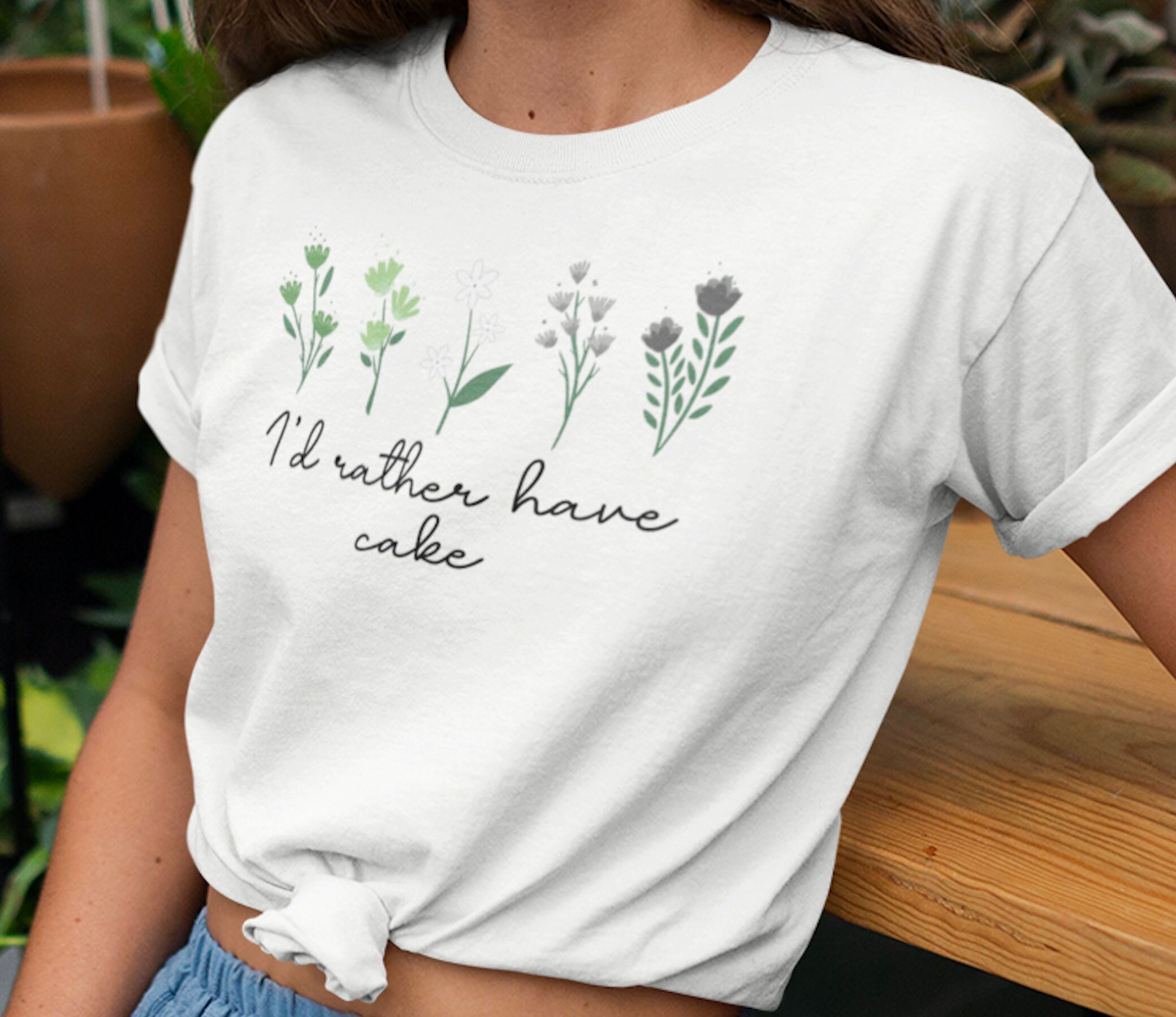 Subtle Aromantic Shirt, Funny Aro Shirt, Wildflowers Shirt, Aromantic ...