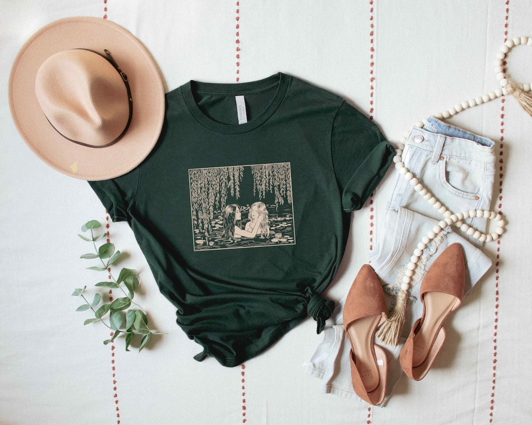 Sapphic Vintage Shirt, Lesbian Couple, Lesbian Nymphs, Lesbian ...