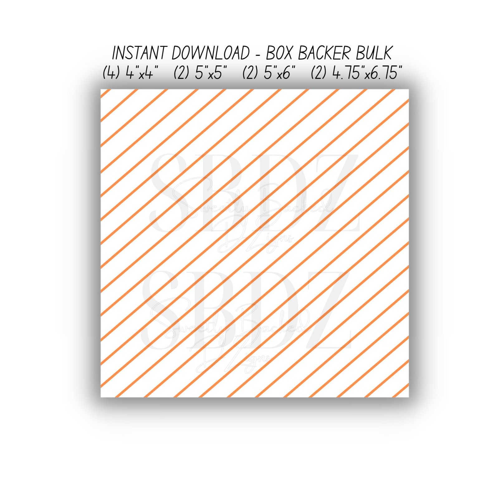 Printable Box Backer Bundle-mini Cookie Box Backer-box - Etsy