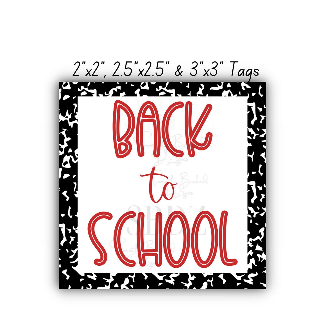 Printable Back to School Treat Tag-treat Tag-gift Tag-back to School - Etsy