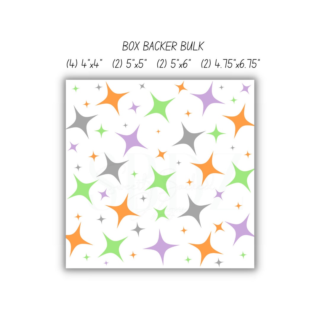 Printable Box Backer Bundle-cookie Box Backers-treat Backers-box ...