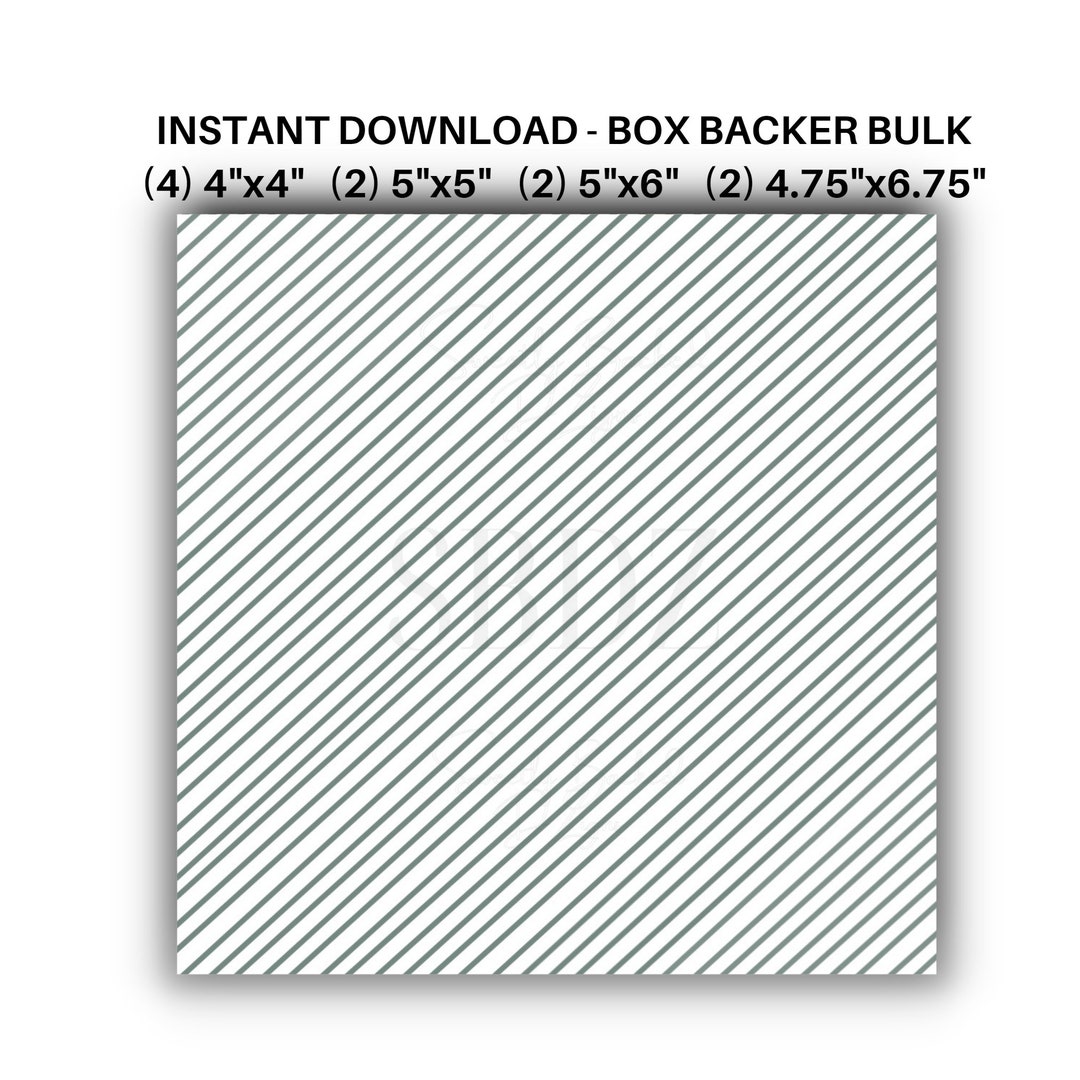 Printable Box Backer Bundle-box Backer-cookie Backer-backers - Etsy