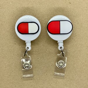 Pharmacist Badge Reel, Pharmacy ID Holder - Etsy