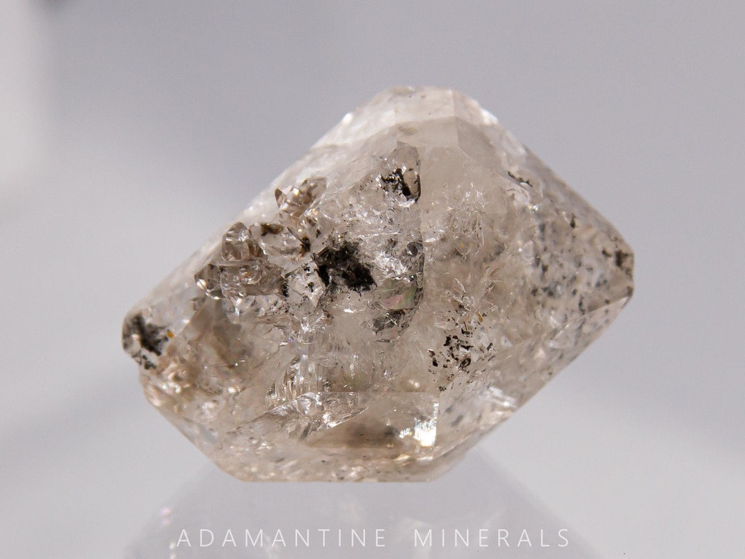 Gorgeous Herkimer Diamond With Anthraxolite/hydrocarbon Inclusions and ...
