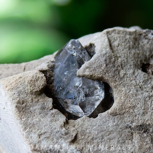 Stunning Herkimer Diamond in Matrix, Herkimer Diamond Pocket Specimen ...