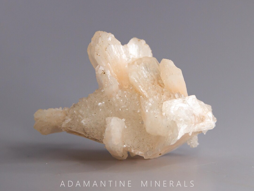 Peach Stilbite Mineral Specimen With Excellent Luster and Well-formed ...