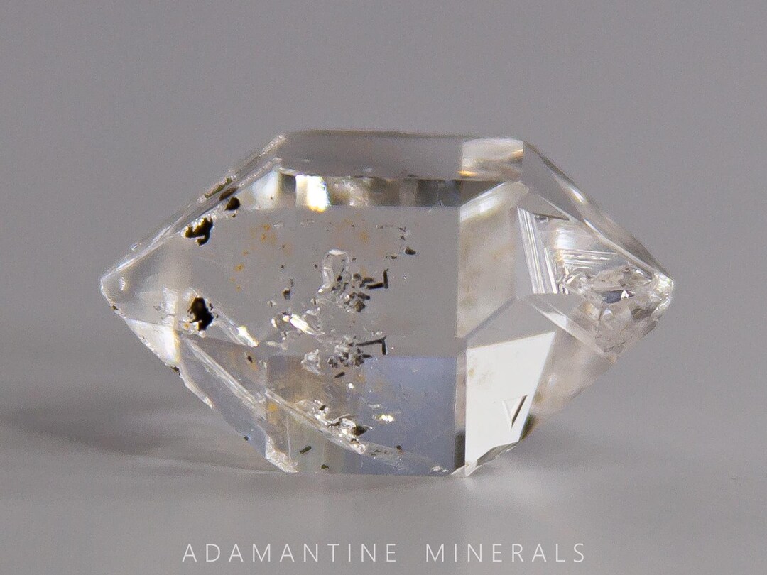 Herkimer Diamond With Double Terminations and Water-clear Clarity, 22 ...