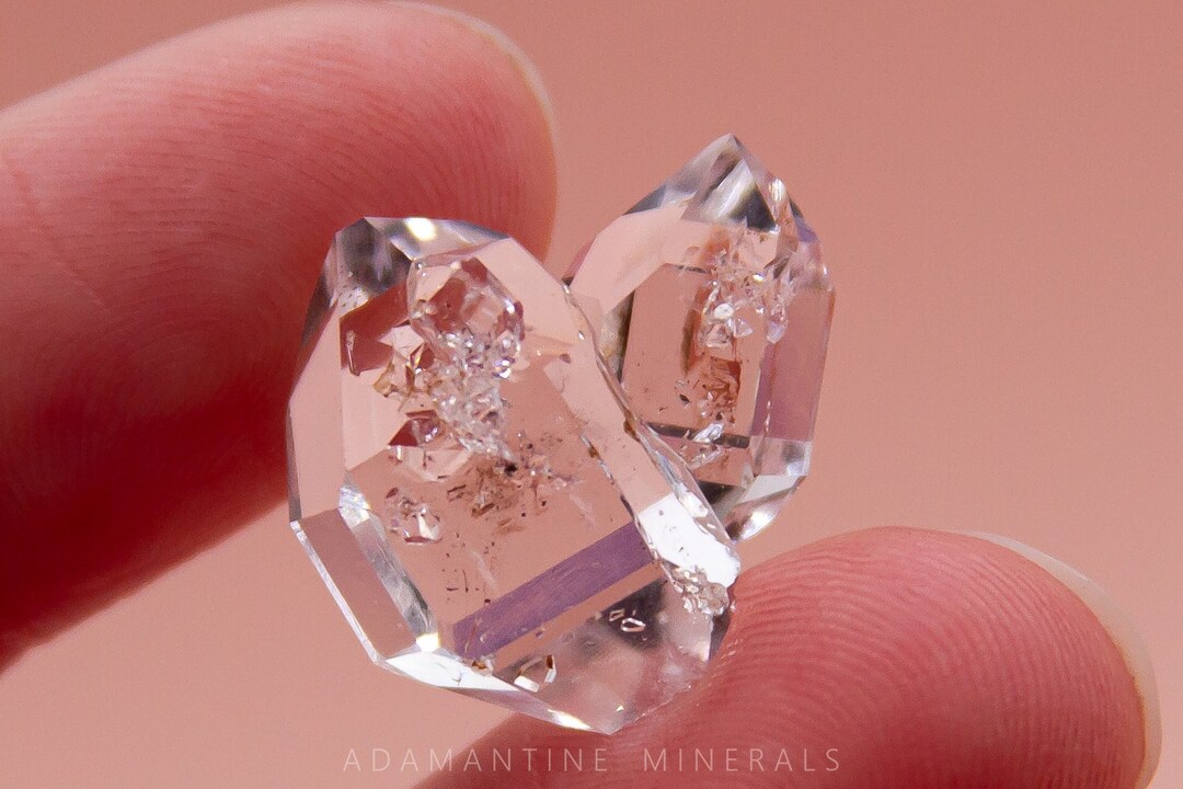 AMAZING Herkimer Diamond Cluster Water Clear Double Terminated Quartz ...