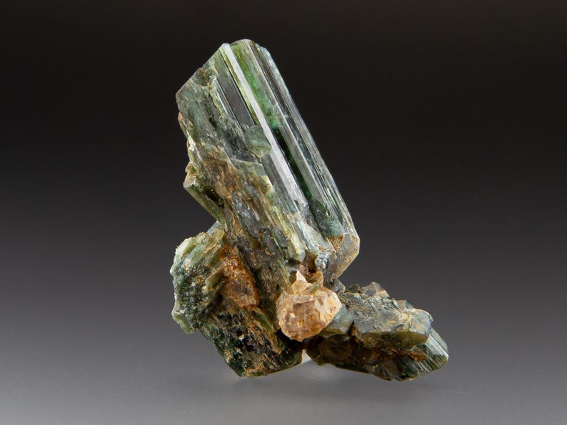 Green Actinolite Crystal With Good Luster From Hastings County, Ontario ...