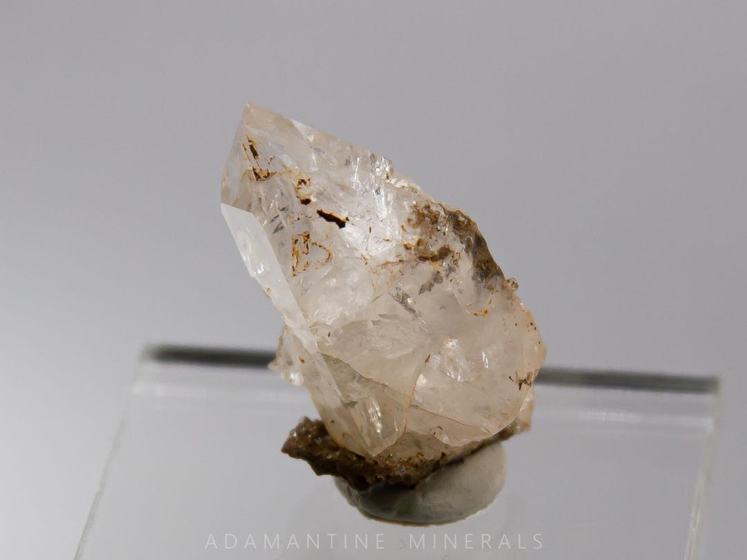 Herkimer Diamond on Thin Matrix, Natural Quartz Specimen From Herkimer ...