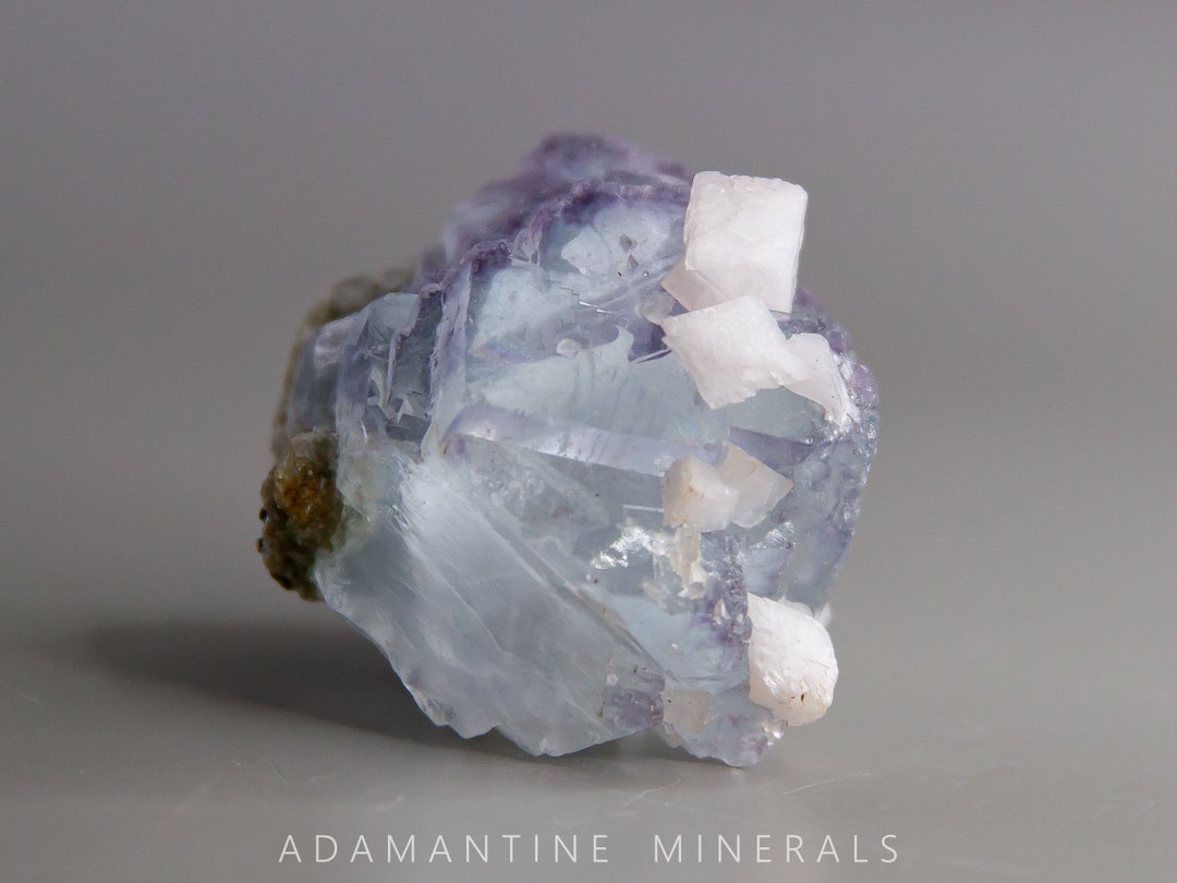 Fluorite With Calcite, Gorgeous Specimen of Fluorite With Excellent ...