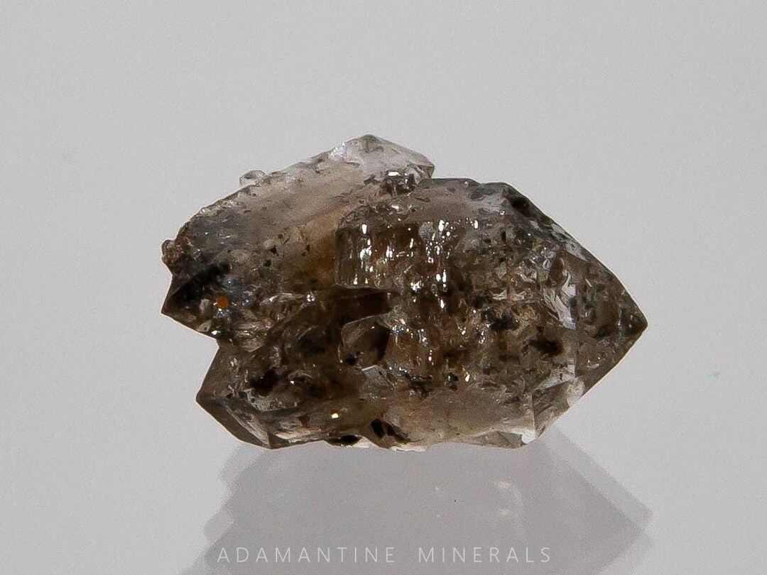 Herkimer Diamond With Inclusions of Anthraxolite and Hydrocarbon, 15 Mm ...