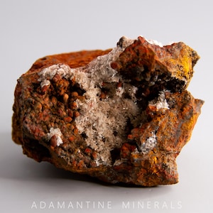 Adamite and Austinite on Botryoidal Goethite Matrix, Raw Specimen From ...