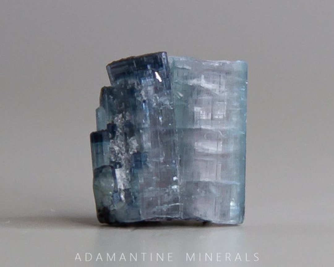 Blue Capped Tourmaline Crystal Cluster, Dual-toned Blue Tourmaline ...