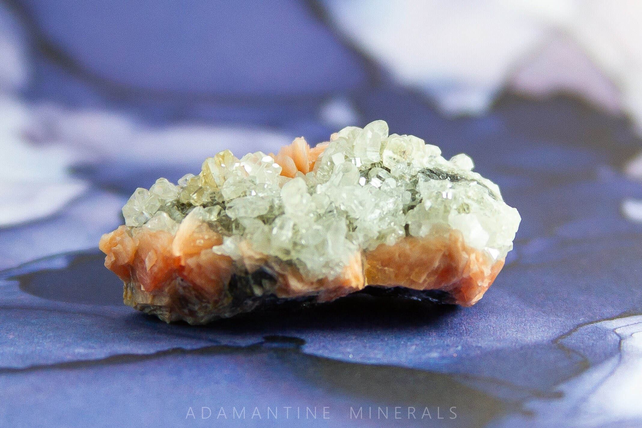 Gemmy Cerussite Crystals With Pink Barite Blades on Galena - Etsy
