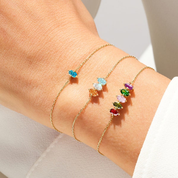 Birthstone Bracelet - Etsy