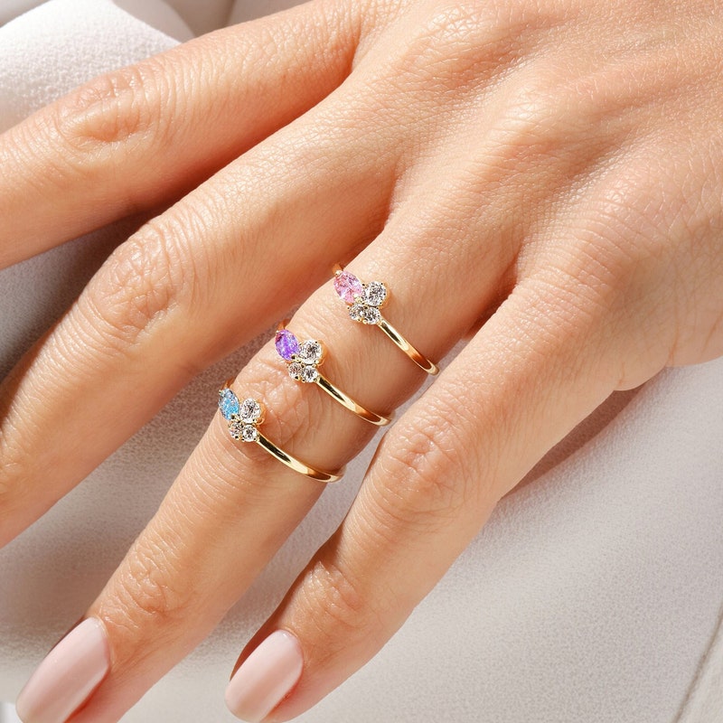 Gemstone Gold Ring - Etsy