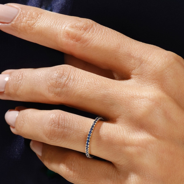 Sapphire Stack Ring - Etsy