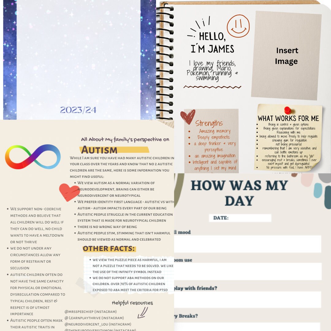 Editable Communication Book for School - Space - Teacher Communication ...